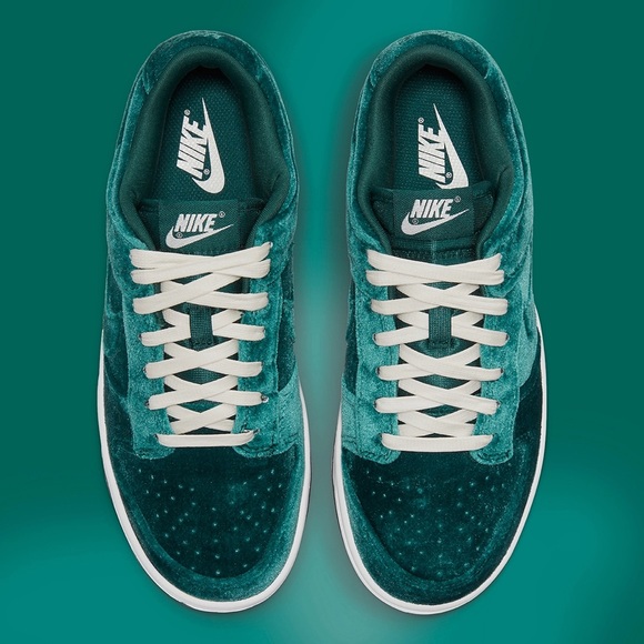 Nike | Shoes | Nike Dunk Low Teal Velvet Shoes Dz522430 Womens Sizes ...